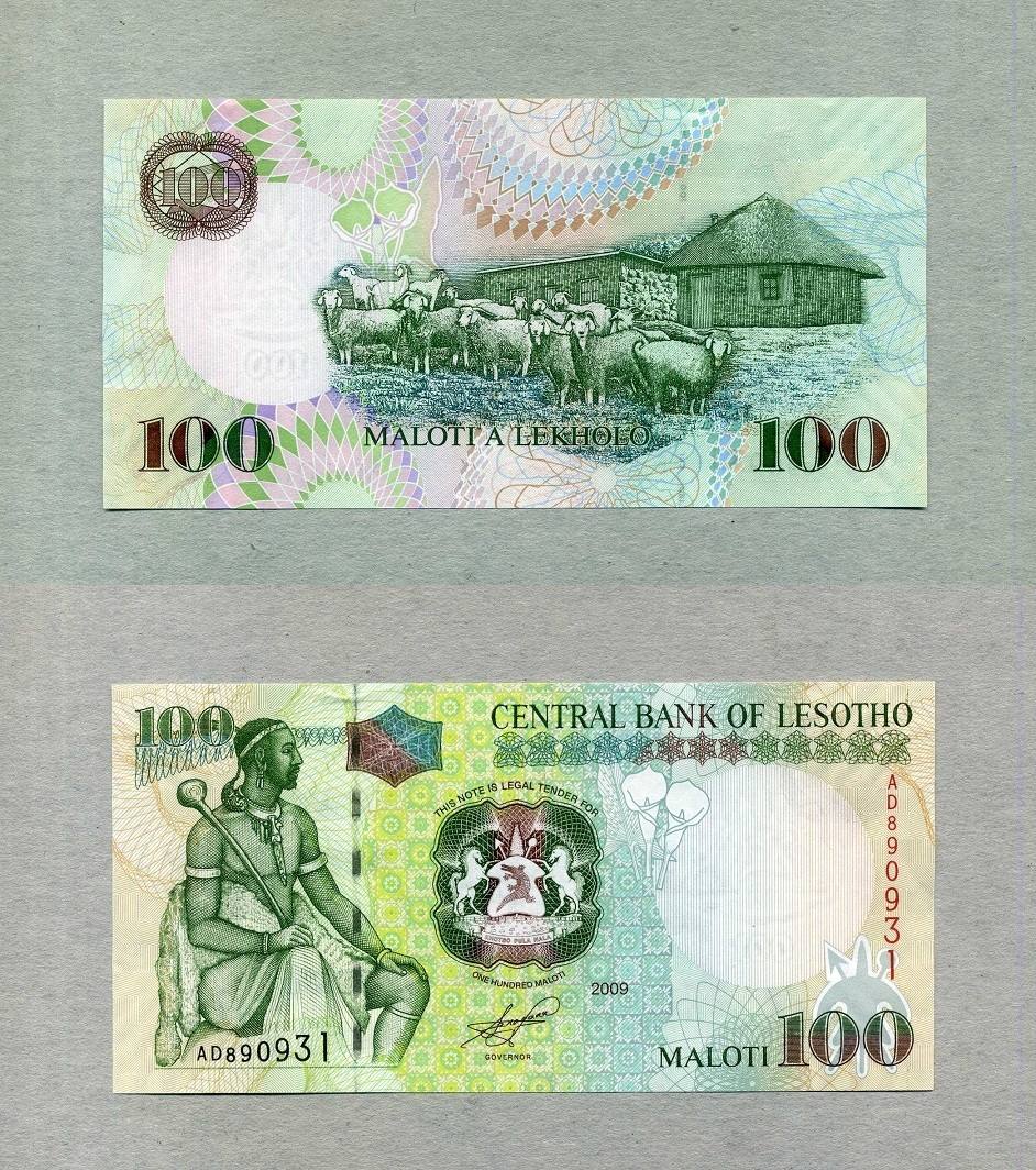 Lesotho 100 Maloti 2009 P.19e unc/kassenfrisch | MA-Shops