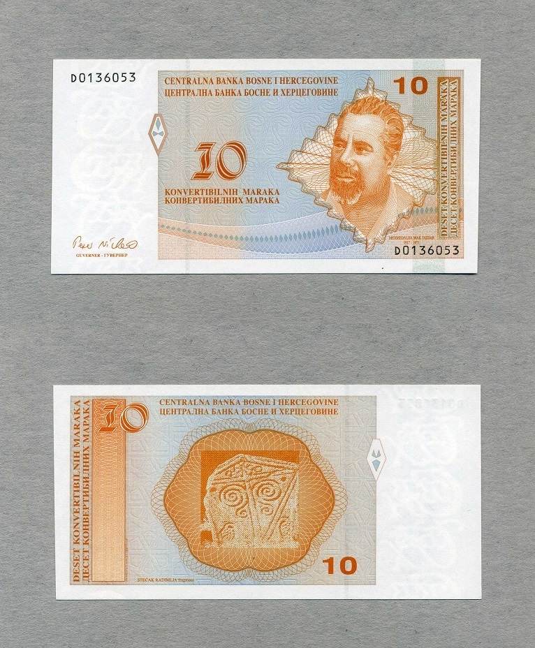 Bosnia & Herzegowina 10 Maraka 1998 P.63a unc/kassenfrisch | MA-Shops