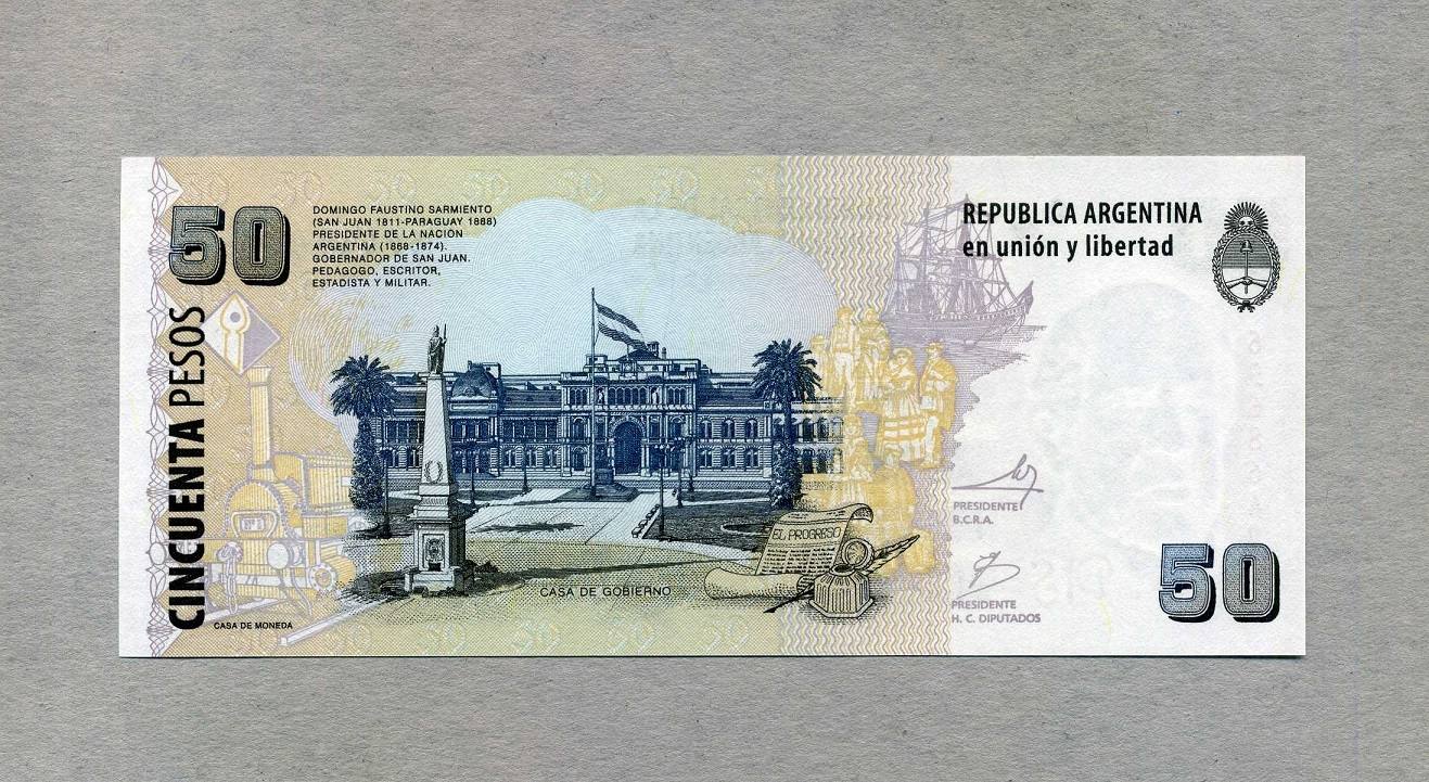 Argentinien 50 Pesos (2003) Pick 356/E unc/kassenfrisch | MA-Shops