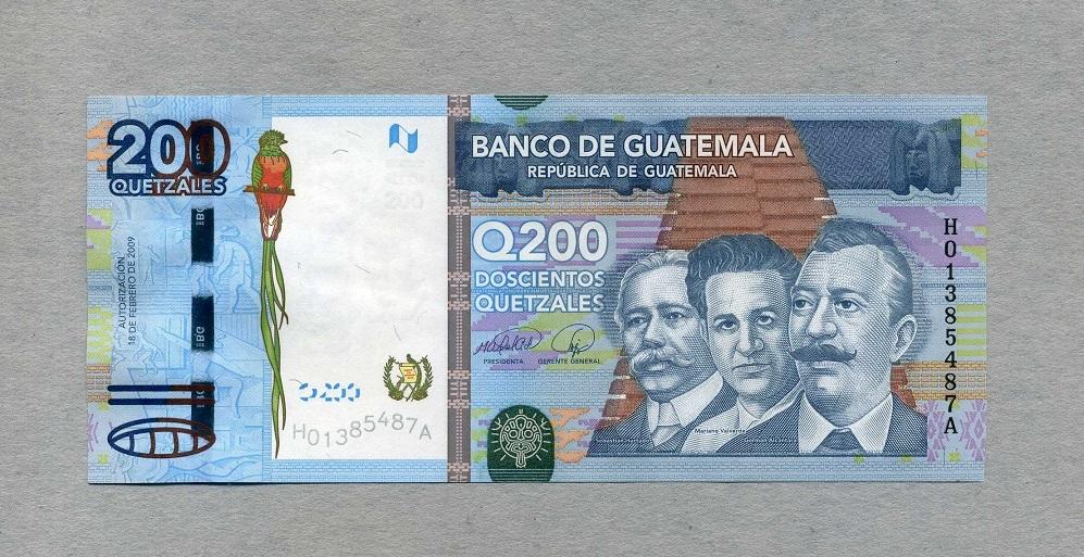 Guatemala 200 Quetzales 2009 P.120 unc/kassenfrisch | MA-Shops