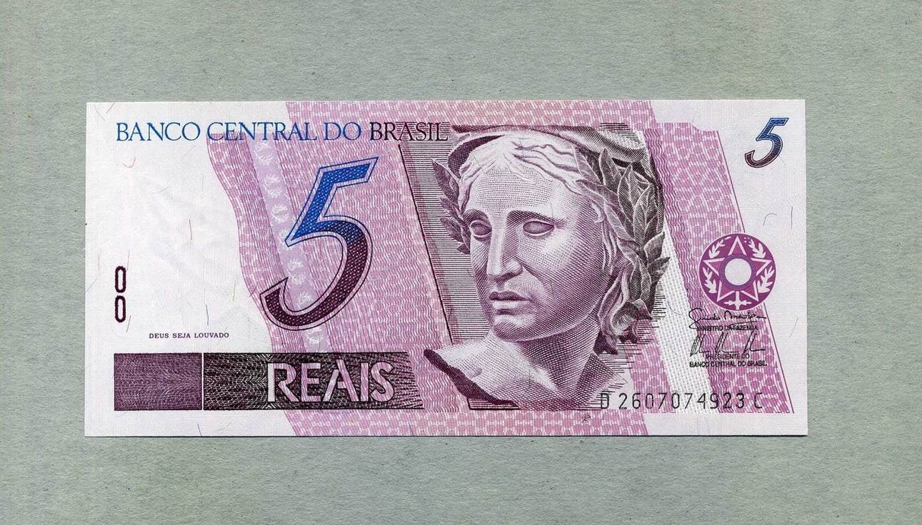 Brasilien 5 Reais (2012) P.244A.k/2012 unc/kassenfrisch | MA-Shops