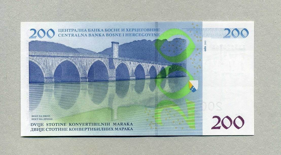 Bosnien & Herzegowina 200 Maraka ND(2002) - IVO ANDRICH - unc ...