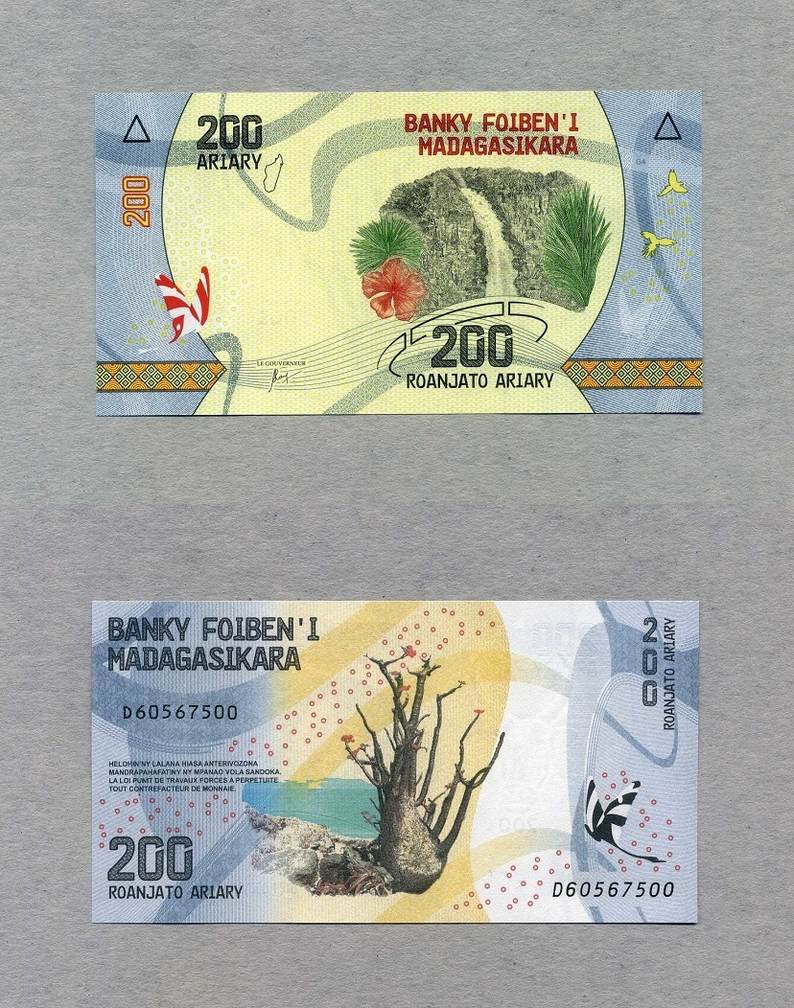 Madagascar 200 Ariary - New Design - 2017 - unc/kassenfrisch | MA-Shops