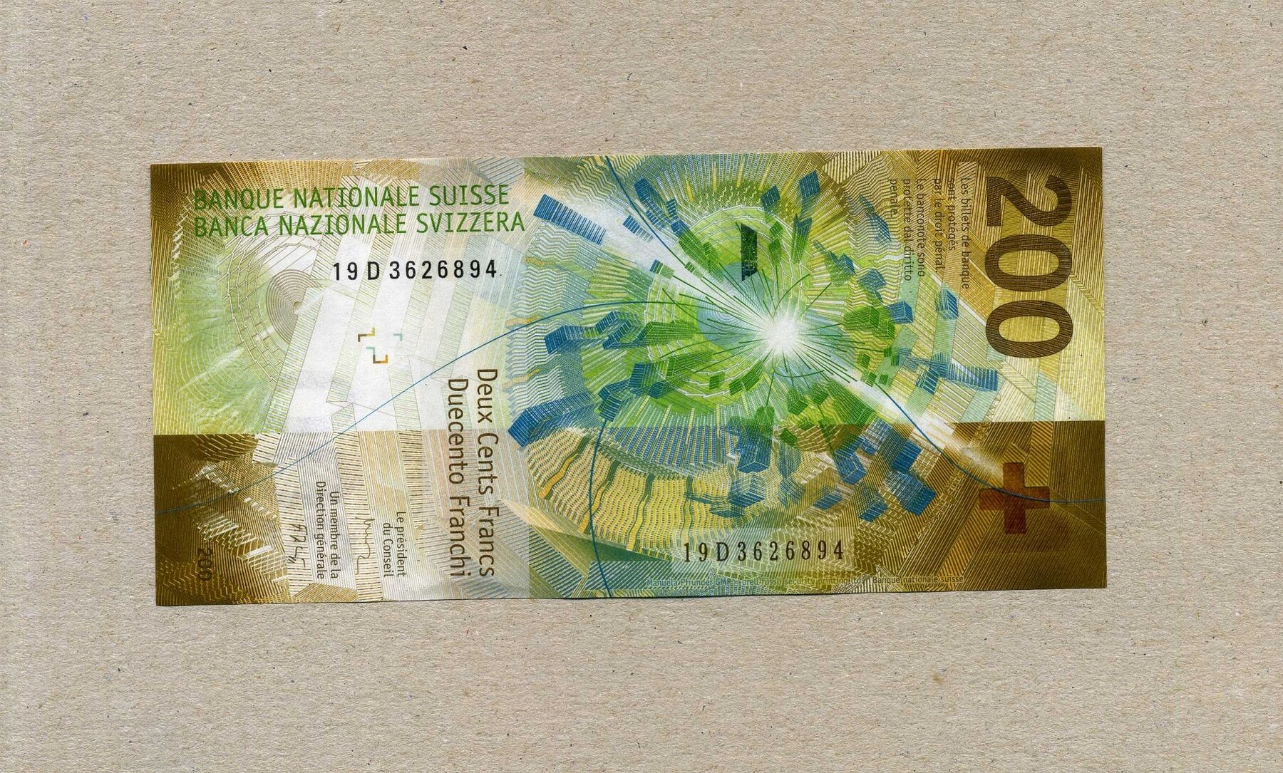 Schweiz 200 Franken 2019 P-79b unc/kassenfrisch | MA-Shops