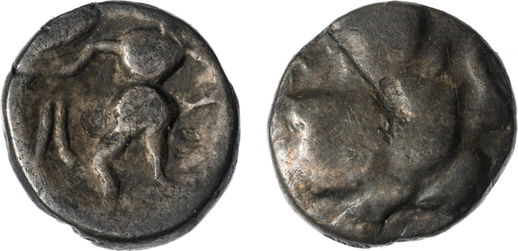 Celtic Celts Boii - Athena Alkidemos type obol, western central ...