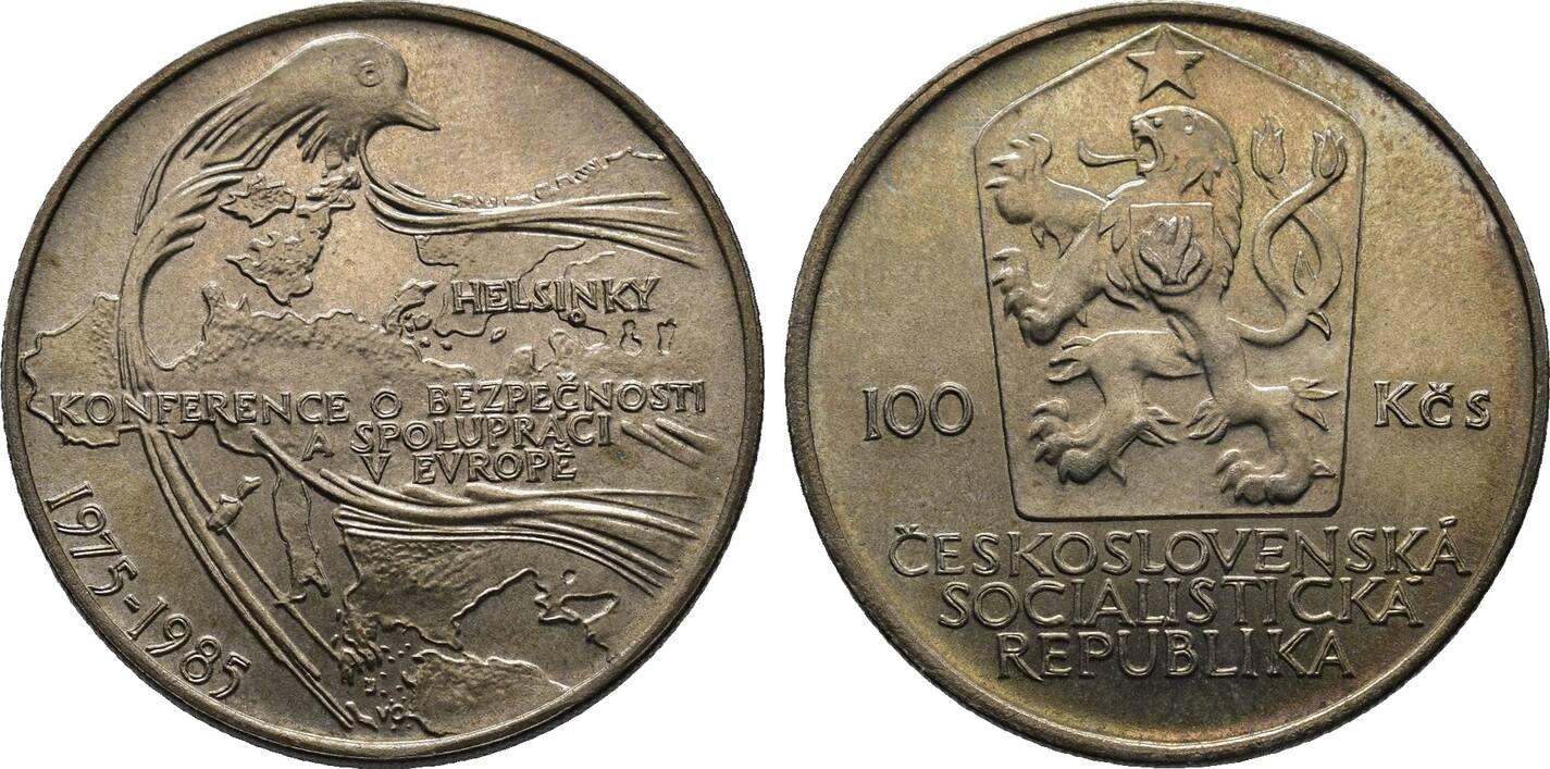 100 Kronen Czechoslovakia 100 CZK 1985 - Helsinki Conference | MA-Shops