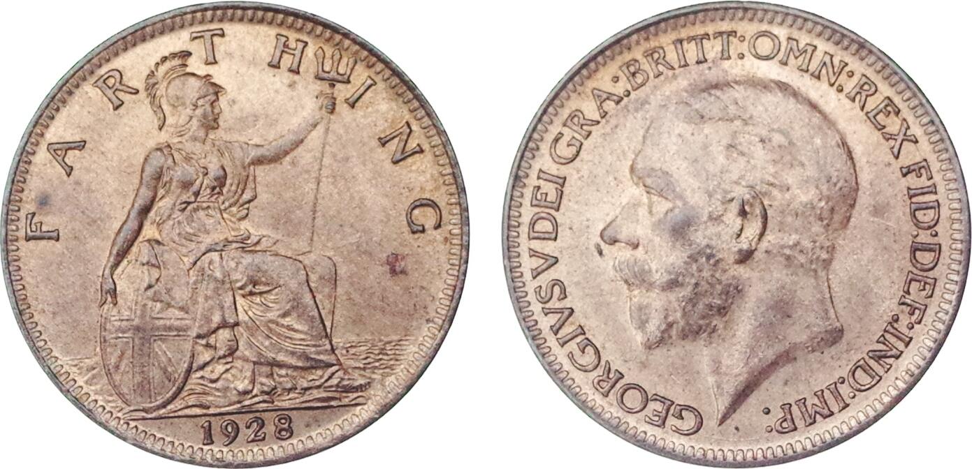 Großbritannien Farthing 1928 George V. (1910 - 1936) unz | MA-Shops