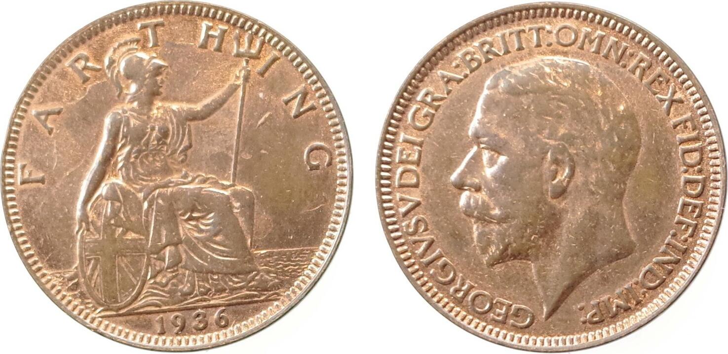Großbritannien Farthing 1936 George V. (1910 - 1936) ss | MA-Shops
