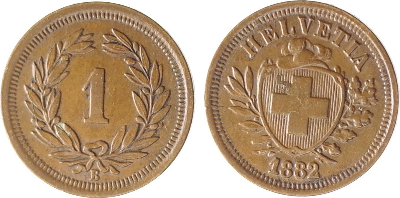 Schweiz 1 Rappen 1882 vz | MA-Shops