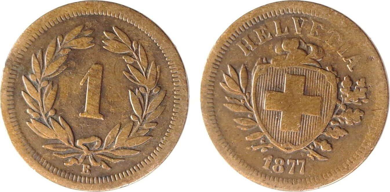 Schweiz 1 Rappen 1877 ss | MA-Shops