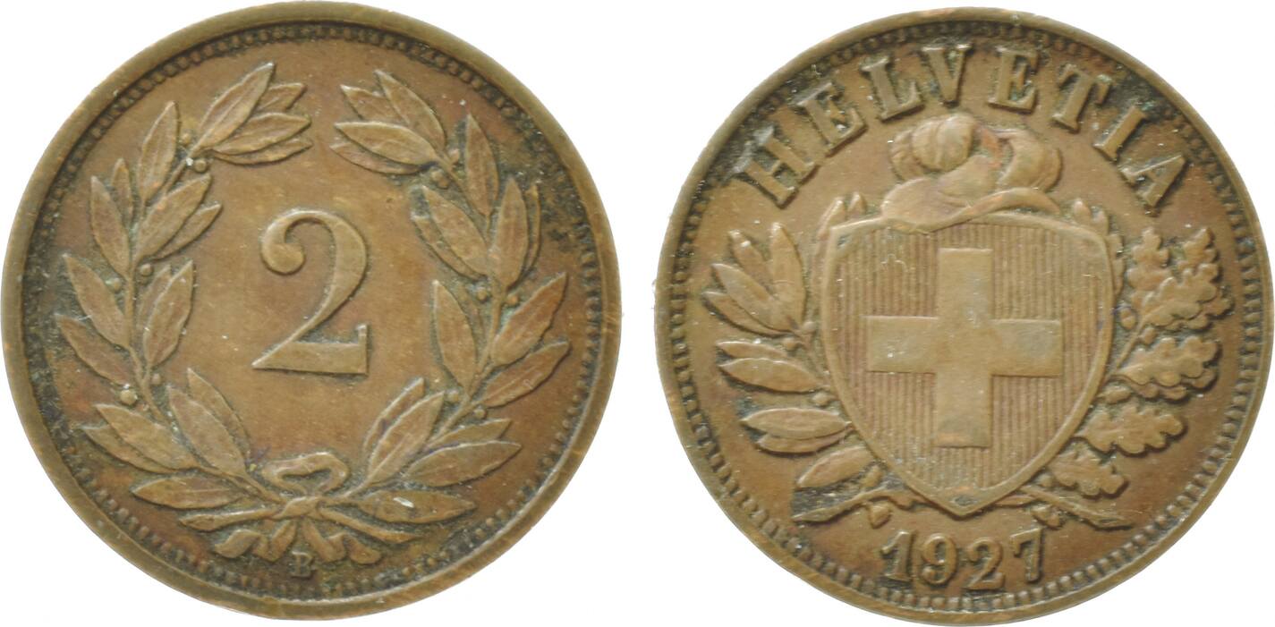 Schweiz 2 Rappen 1927 ss-vz | MA-Shops