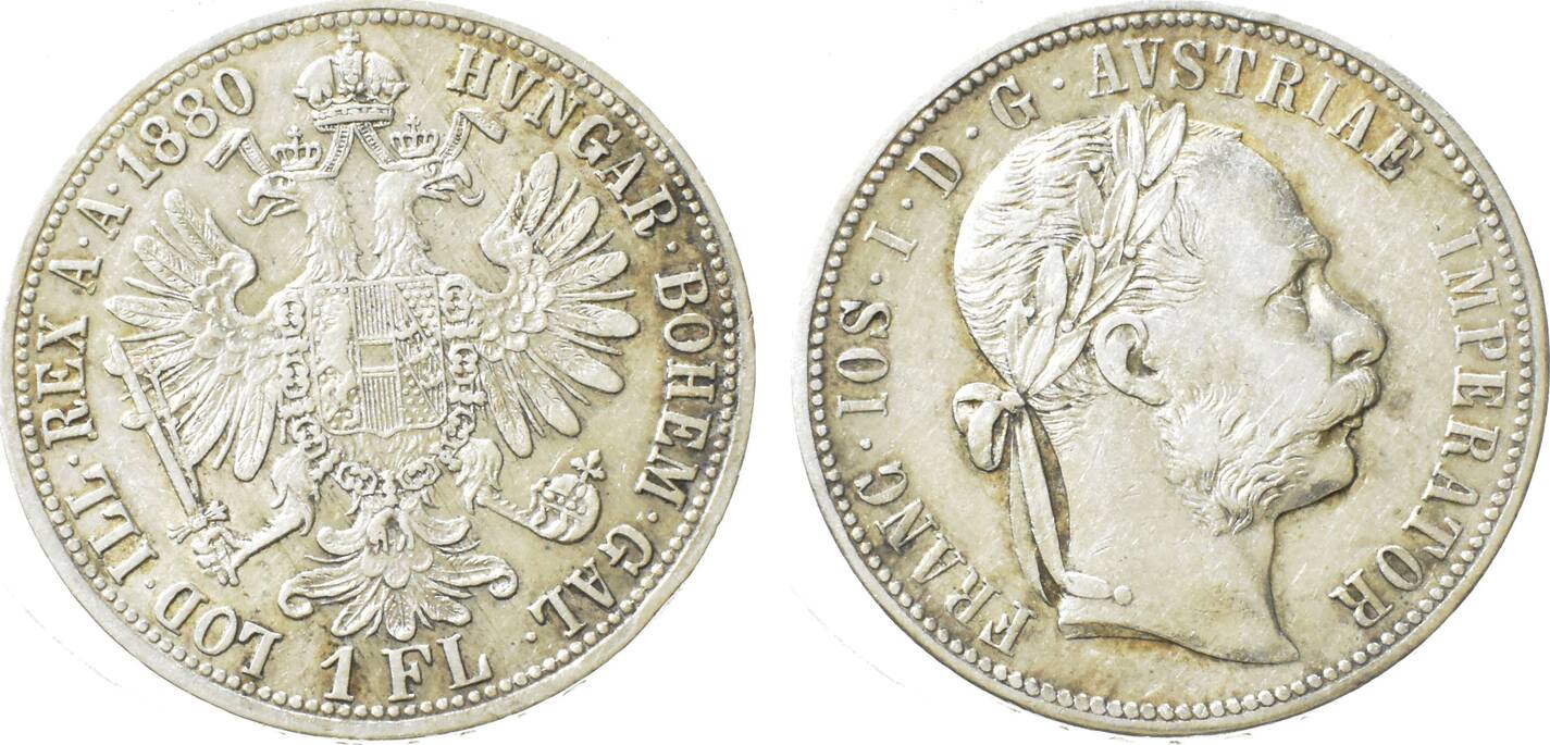 Florin 1880 Kaiserreich Österreich Franz Josef 1 vz | MA-Shops