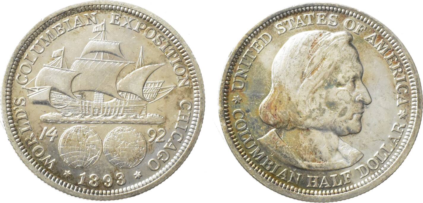 USA 1/2 Dollar 1893 Columbian Exposition Chicago vz | MA-Shops
