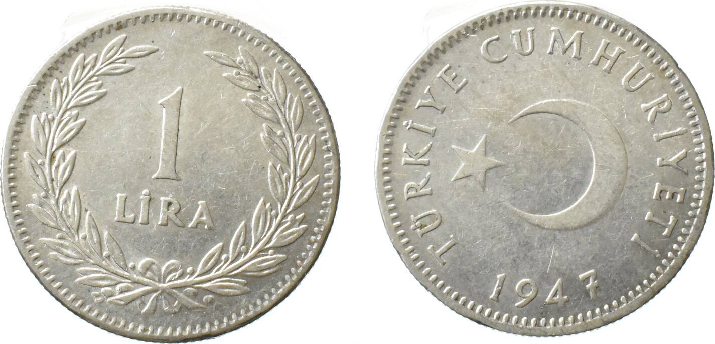Türkei 1 Lira 1947 ss | MA-Shops
