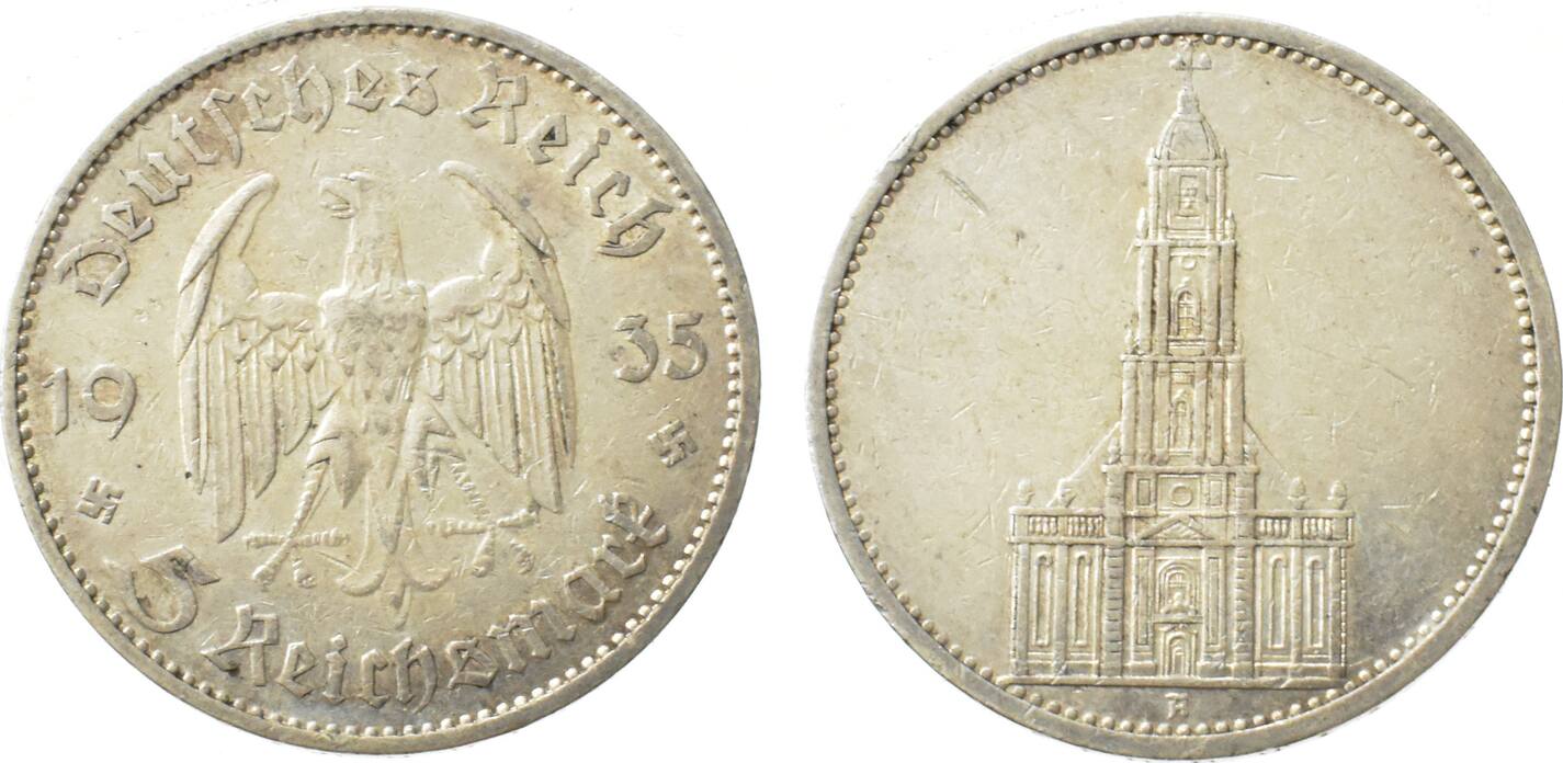 Deutschland 5 Reichsmark 1934 A Garnisonskirche ohne Datum ss | MA-Shops