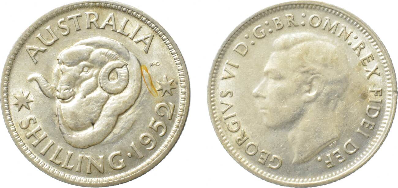 Australien Shilling 1952 Georg VI. (1936-1952) vz | MA-Shops