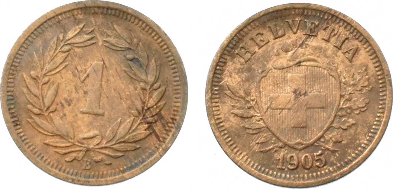 Schweiz 1 Rappen 1905 ss | MA-Shops