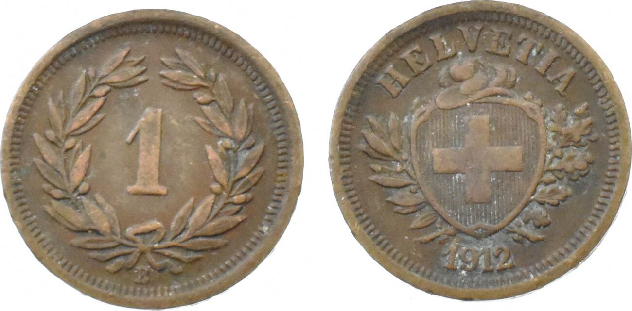 Schweiz 1 Rappen 1912 ss | MA-Shops