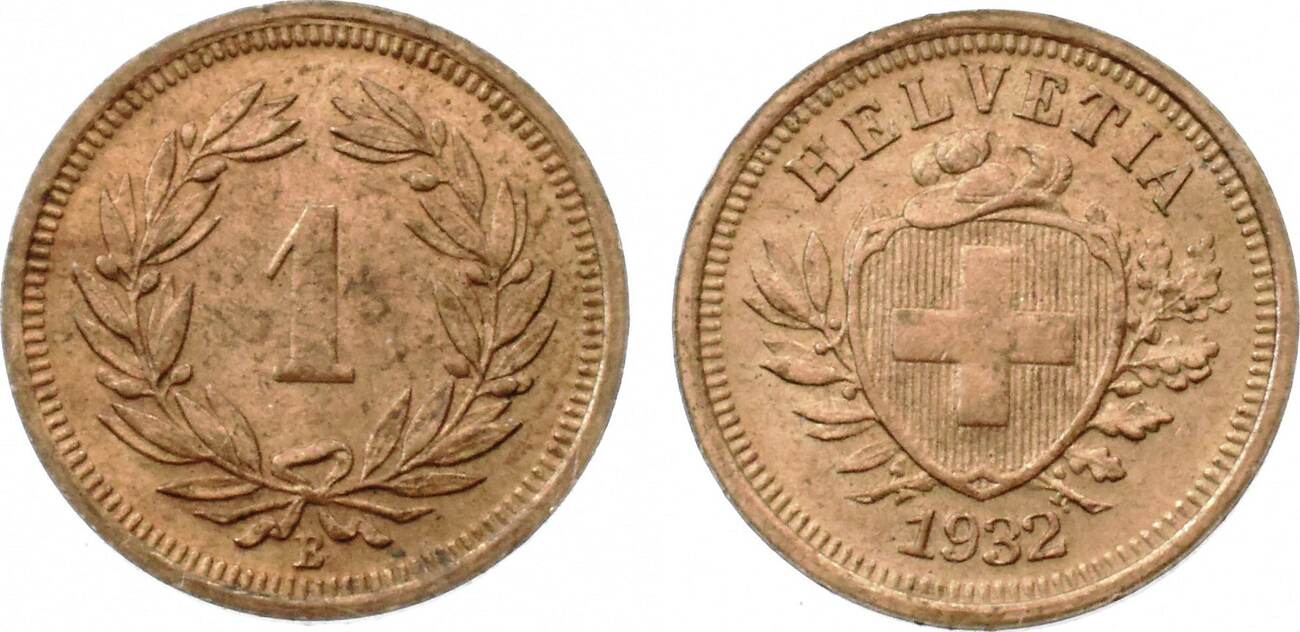 Schweiz 1 Rappen 1932 -vz | MA-Shops
