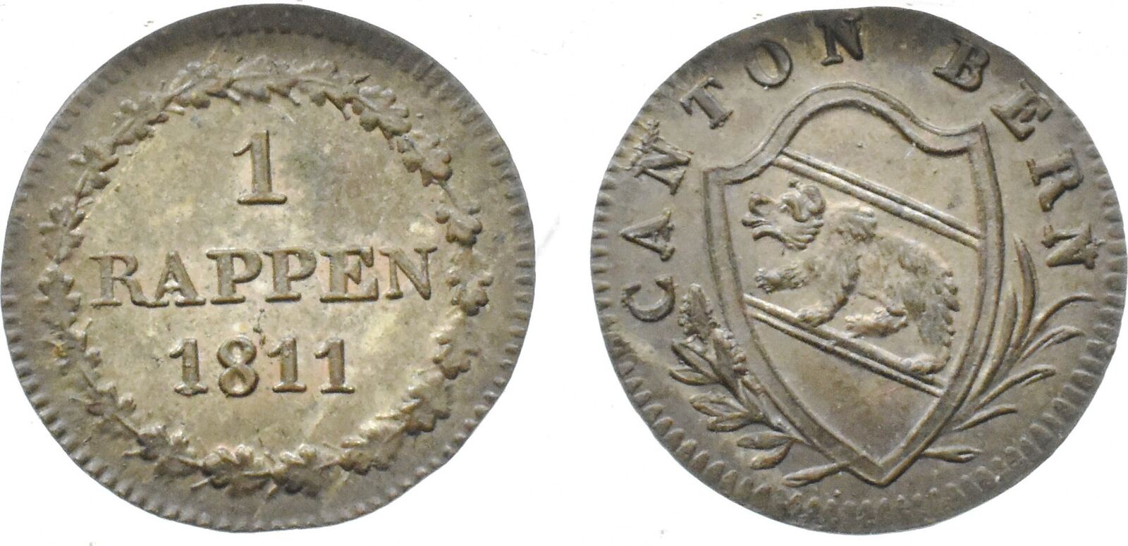 Schweiz 1 Rappen 1811 Seltene Erhaltung unz | MA-Shops