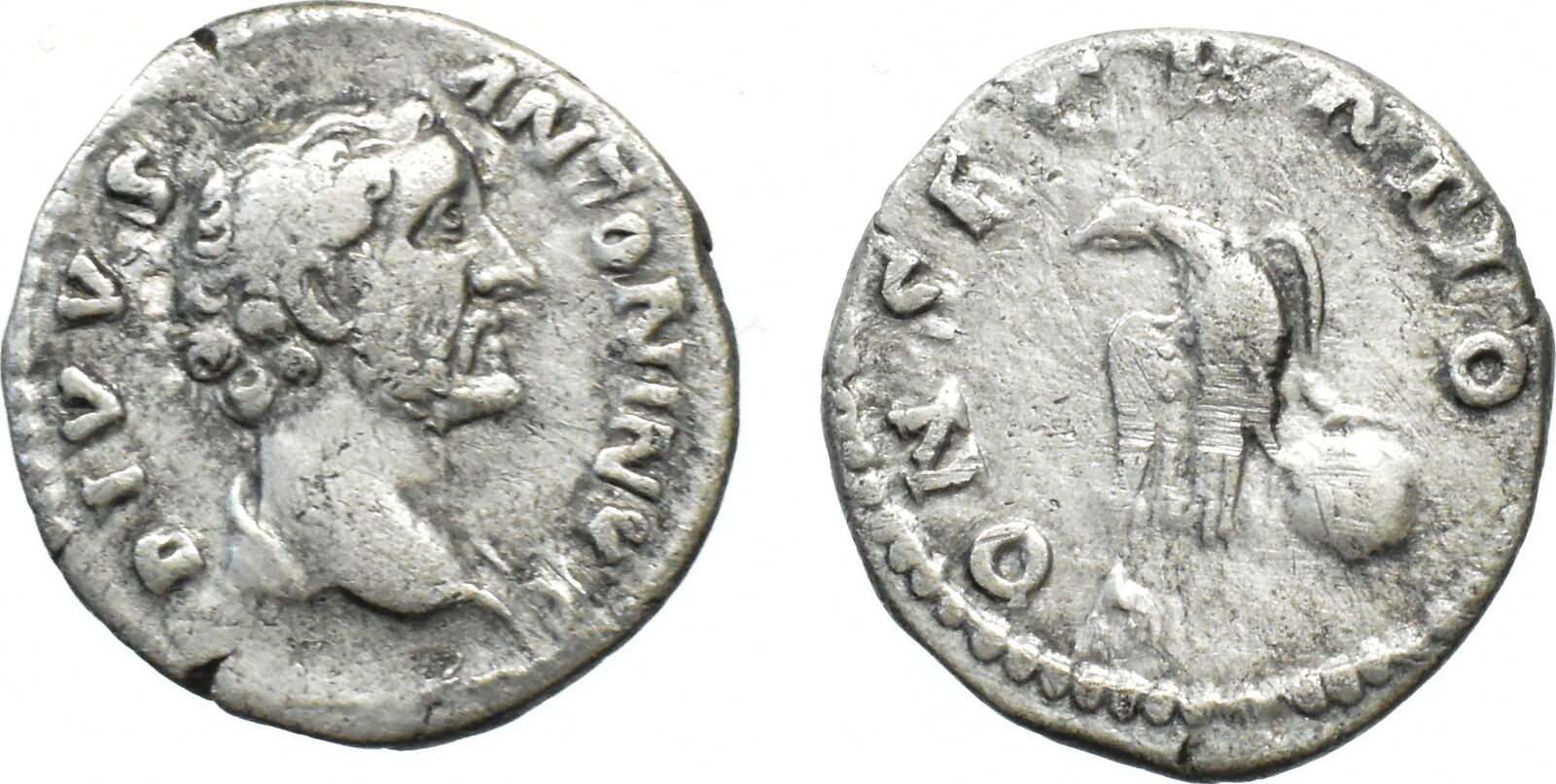 Römische Kaiserzeit Denar 161 Antoninus Pius (138-161) geprägt unter Marc Aurel, 161 n.Chr. -ss ...