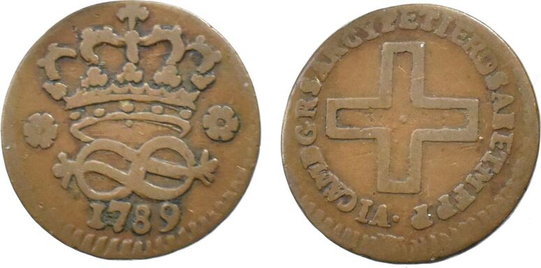 Italien 2 Denari 1789 Carlo Emanuele III. (1730-1773) ss | MA-Shops