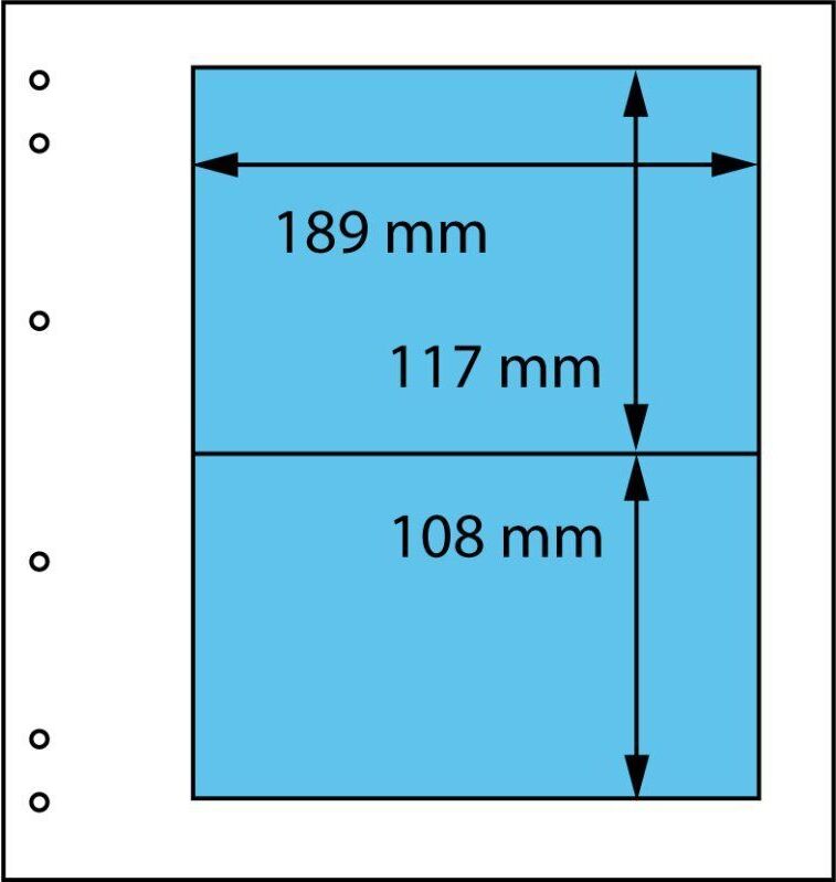 Schaubek Blankoblätter schwarz 2 Taschen, 5 Blatt SBL04S-5 Neu | MA-Shops