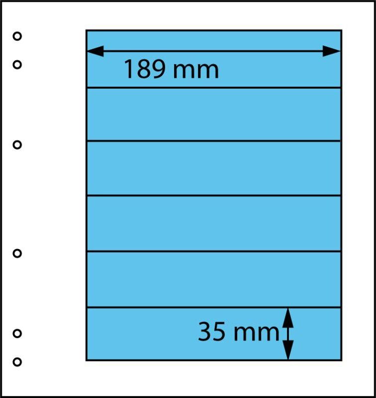 Schaubek Blankoblätter schwarz 6 Taschen, 10 Blatt SBL15S-10 Neu | MA-Shops