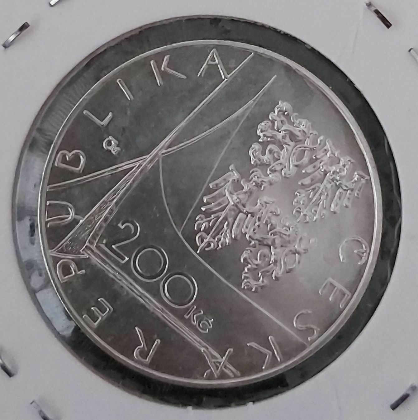 200 KORUN 1997 CZECH REPUBLIC SILVER UNC COIN YEAR KM#29 EMAUZY MONASTERY | MA-Shops