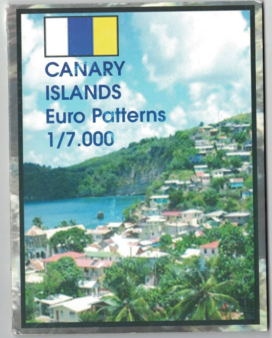 2004 CANARY ISLANDS PROBE PATTERN ESSAI 8 DIF SET 0.01- 2 EUROP YEAR ...