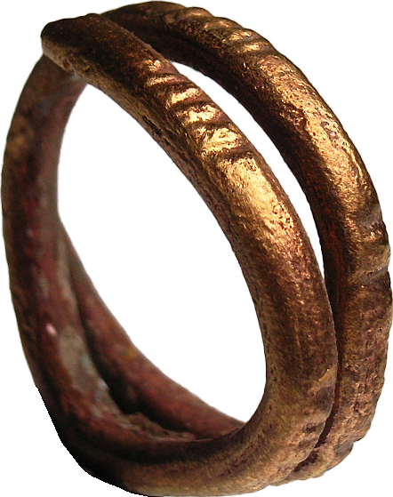 Keltisches Ringgeld in Schlagenform aus Bronze, Krieger und Händler - Kelten RR | MA-Shops