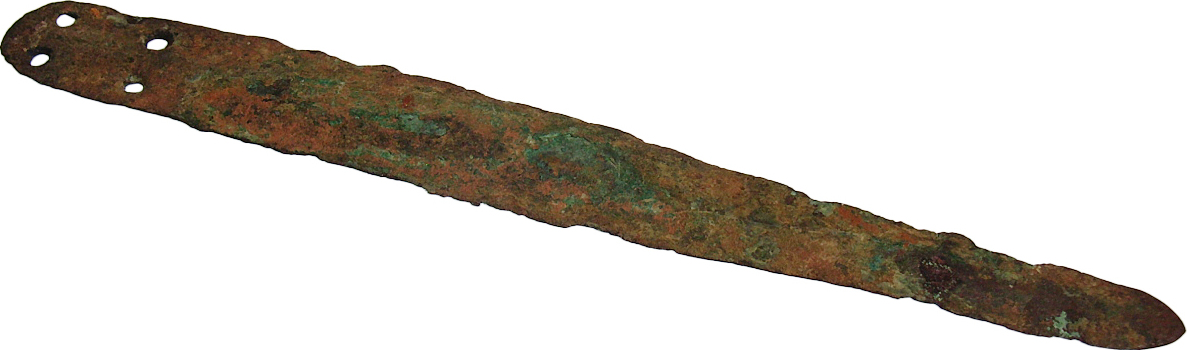 Griffplattendolch aus der Bronzezeit, Dolchklinge VZ keltisch ...