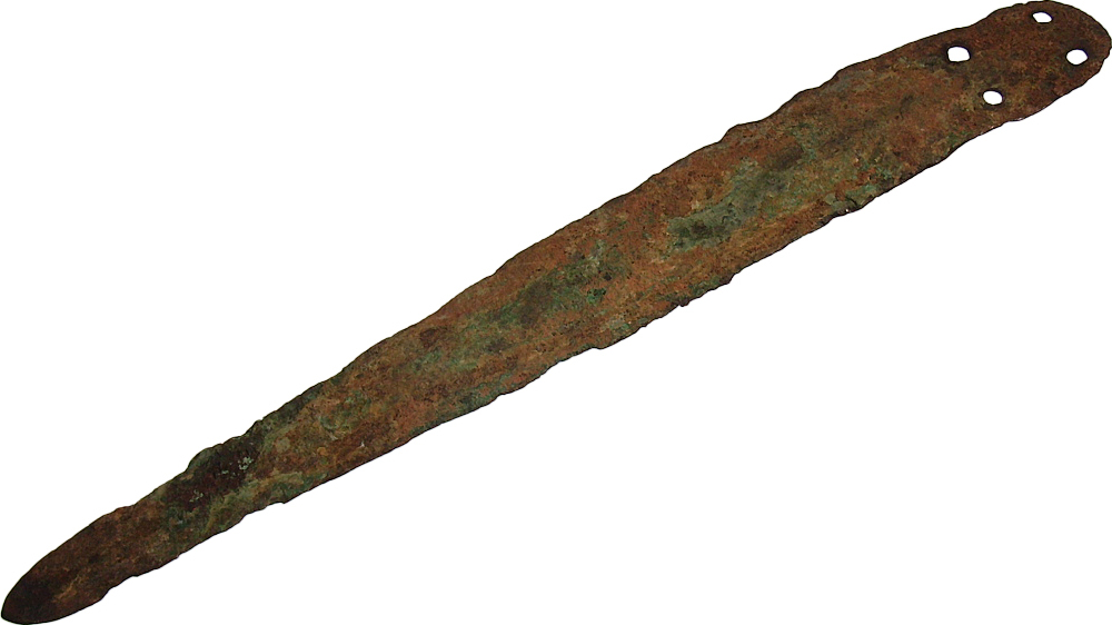 Griffplattendolch aus der Bronzezeit, Dolchklinge VZ keltisch ...