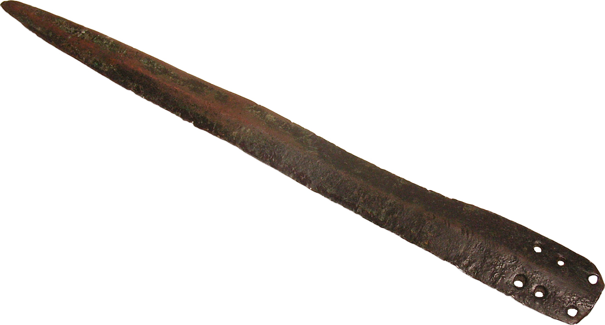 Griffplattendolch aus der Bronzezeit, Dolchklinge VZ keltisch ...