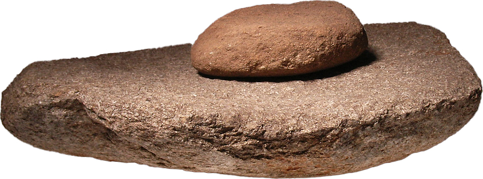 Neolithischer Mahlstein und Reibstein aus Granit Steinzeit Sammlung ...