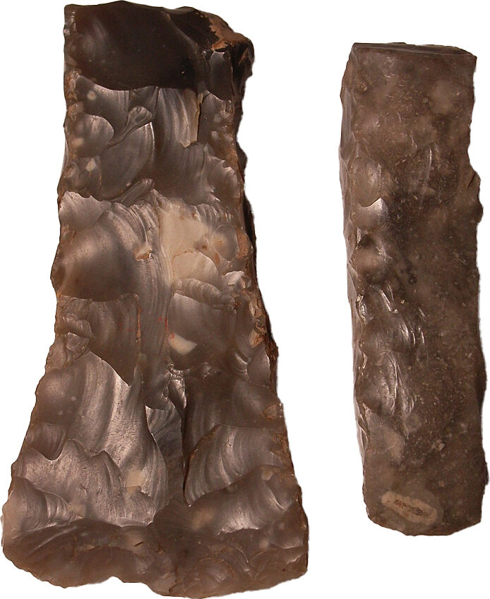 Steinbeil und Meisel aus der Jungsteinzeit, Deutschland Steinzeit ...