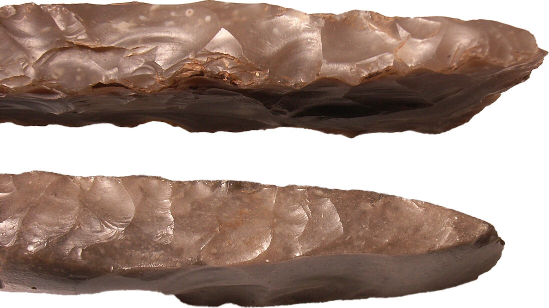 Steinbeil und Meisel aus der Jungsteinzeit, Deutschland Steinzeit ...