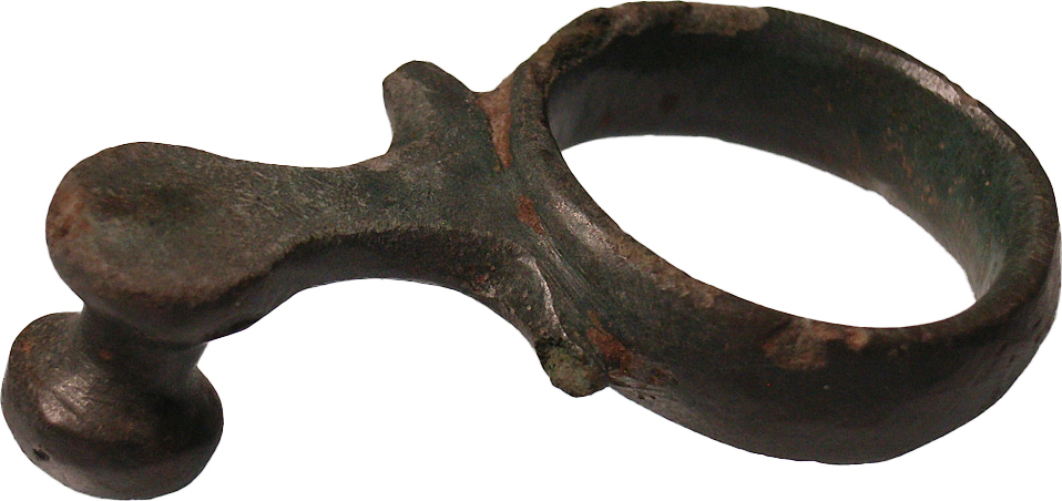 Keltischer Terret-Ring aus Bronze wohl von Wagen und Streitwagen ...