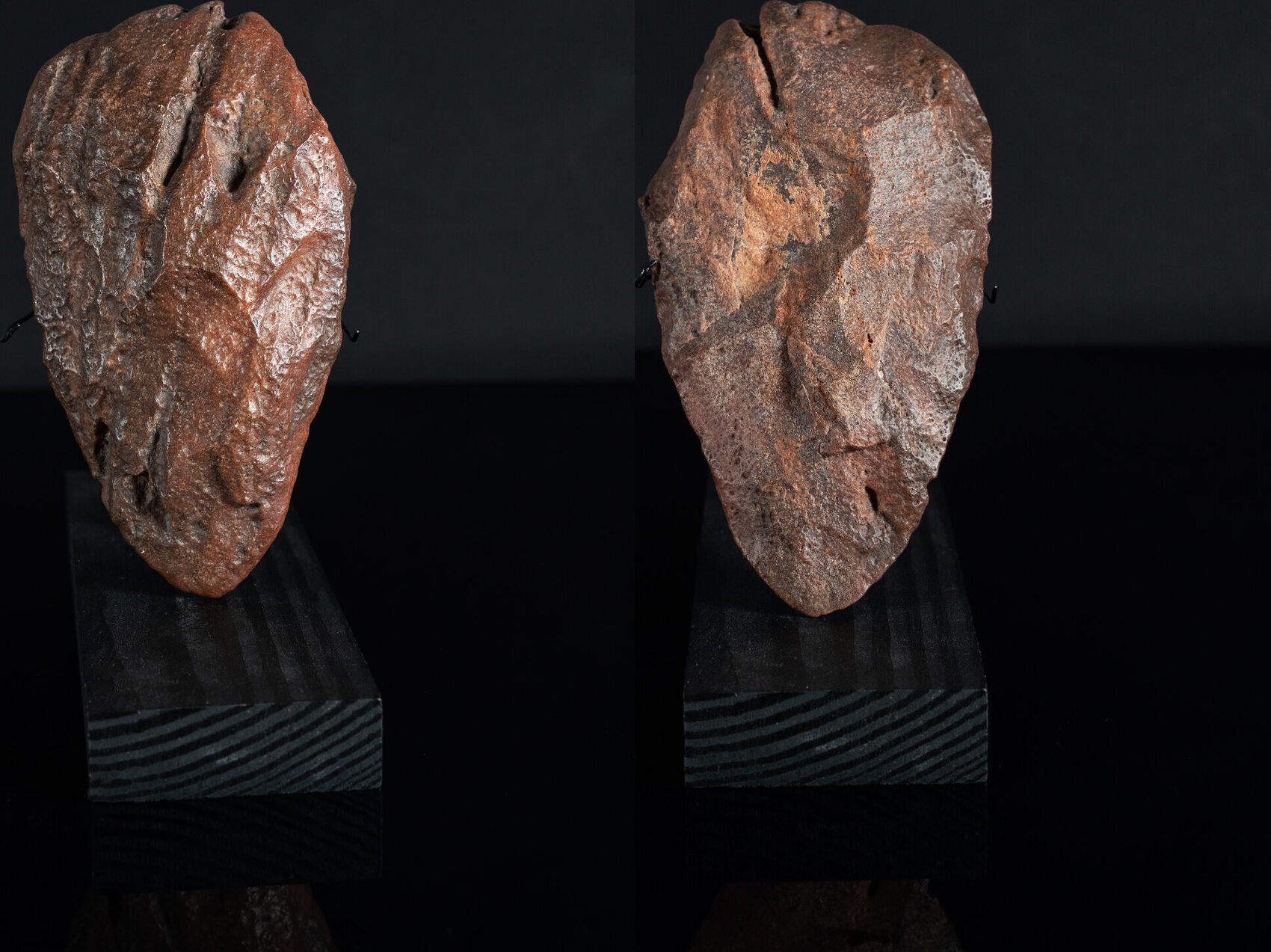 Faustkeil aus der Altsteinzeit. Steinbeil-Sammlung Paläolithikum Afrika ...