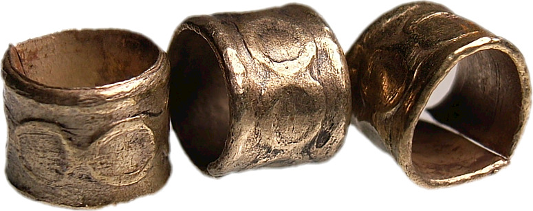 Seltenheit: 3 Wikinger Schmuckperlen aus Silber, Skandinavien | MA-Shops