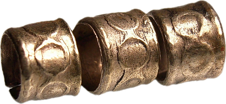 Seltenheit: 3 Wikinger Schmuckperlen aus Silber, Skandinavien | MA-Shops