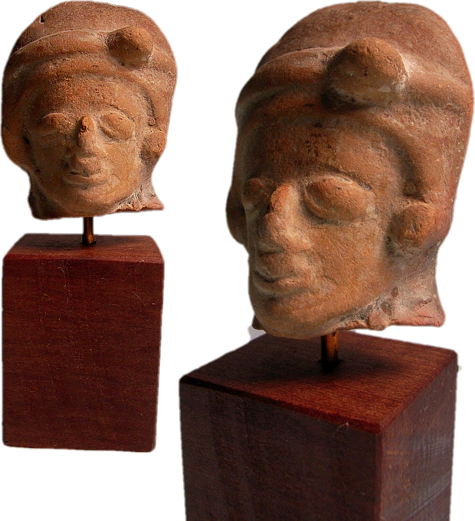 Präkolumbisch: Keramikkopf aus Südamerika, Inka und Maja, Tumaco-La ...