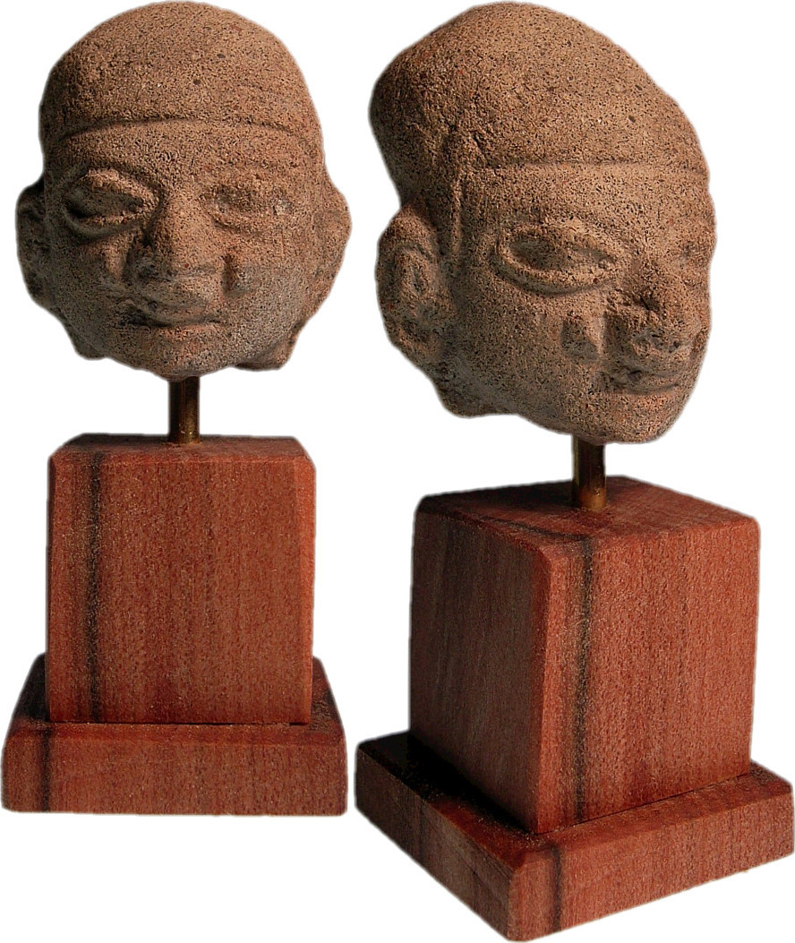 Präkolumbisch: Keramikkopf aus Südamerika, Inka und Maja, Tumaco-La ...