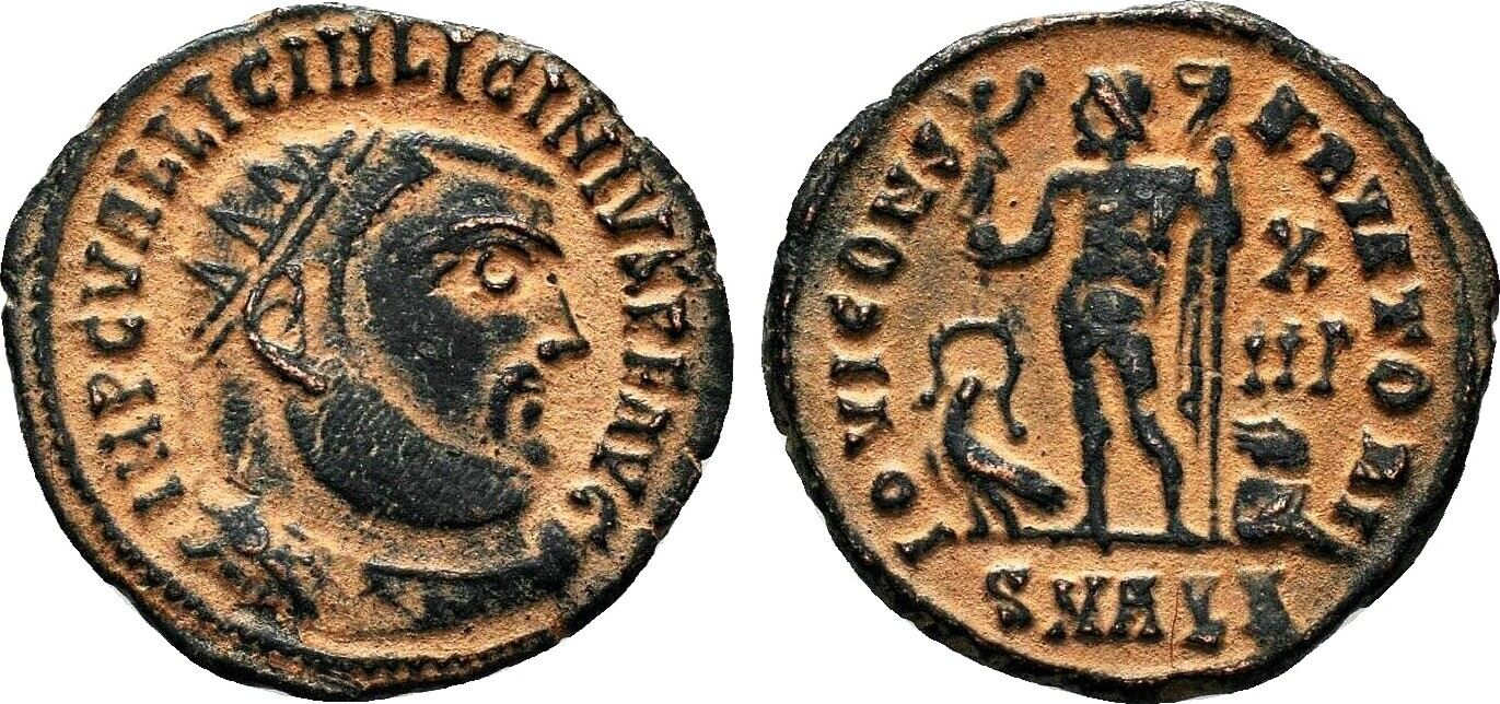 Roman Empire AD 317-320 LICINIUS I AE Follis. EF-. Alexandria mint ...