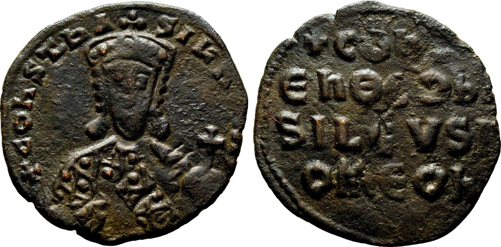 Byzantine Empire CONSTANTINE VII Porphyrogenitus AE Follis. VF+. Constantinople. AD 913-959 ...