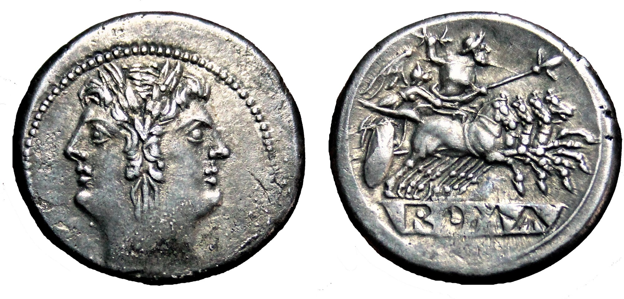 Roman Republic Circa 225-212 BC ANONYMOUS AR Didrachm (Quadrigatus). EF ...