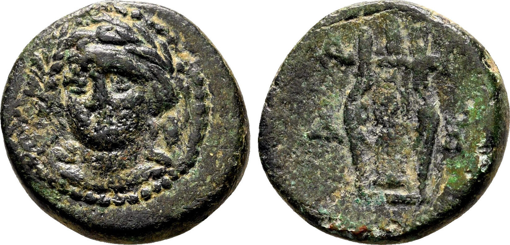 Greek ca. 320-140 BC ABYDOS (Troas) AE18. VF+. Circa 320-150 BC. Apollo ...