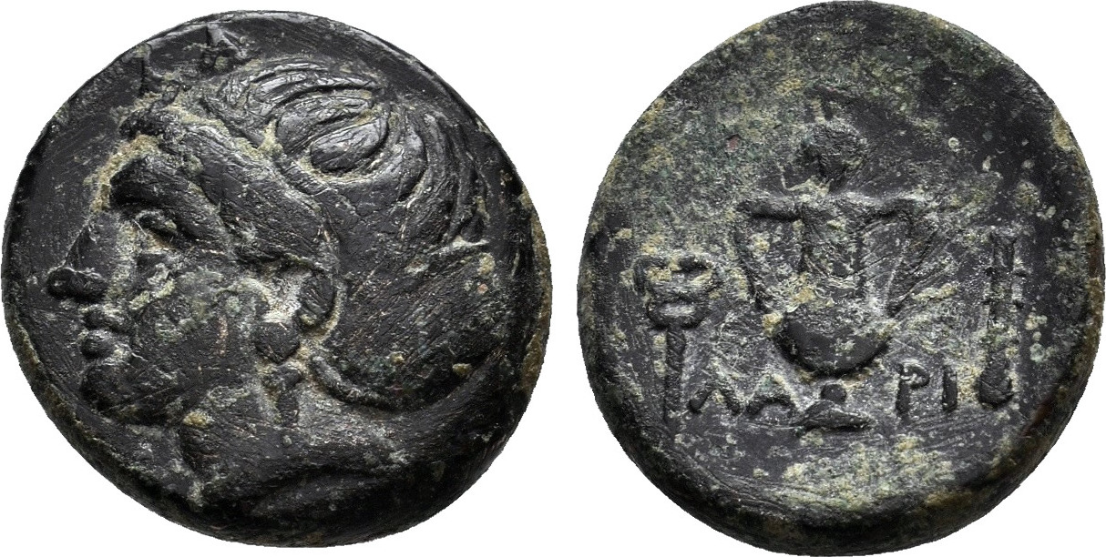 Greek LARISSA PHRIKONIS (Aeolis) AE18. VF+. 4th Century BC. | MA-Shops