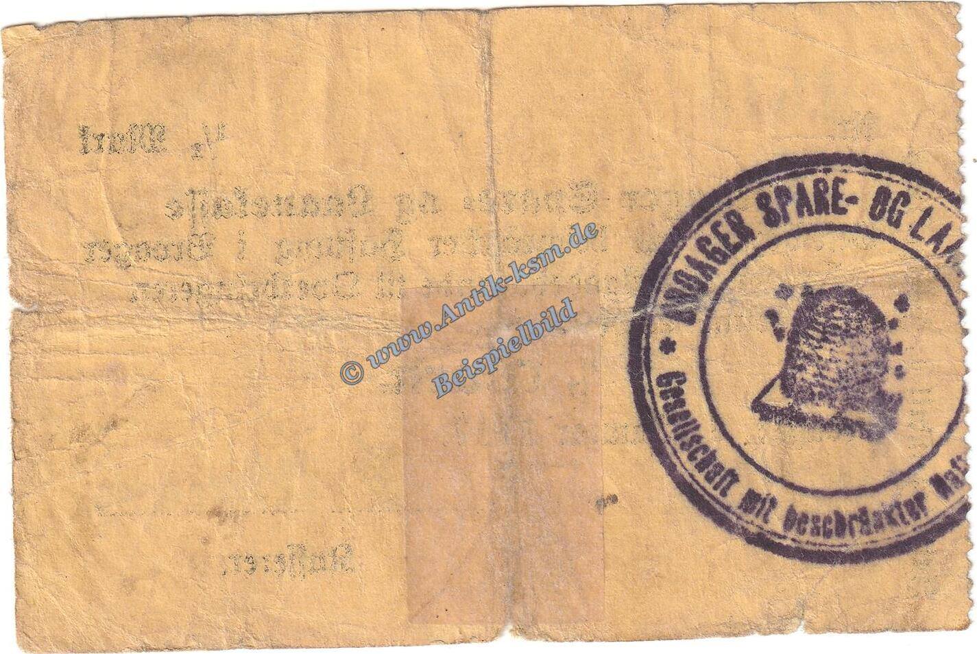 Notgeld De 1/2 Mk. Broacker, Notgeld 1 halbe Mark Scheine in gbr ...