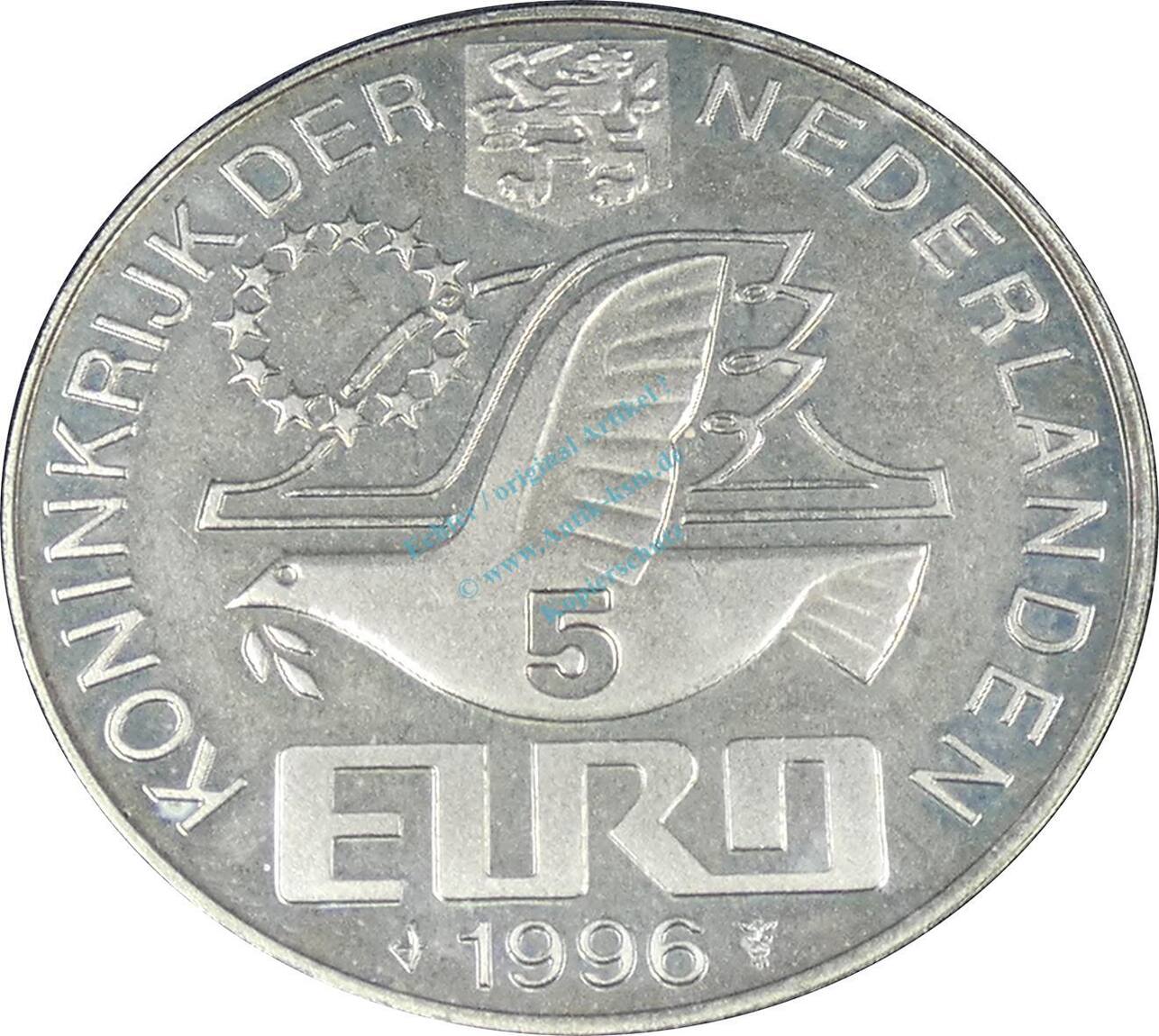 Medaille, 5 Euro Niederlande 1996 --Wilhelm Barentsz-- vz -0152- | MA-Shops